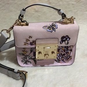River Island | Bags | River Island Pink Embroidered Small Bag | Poshmark